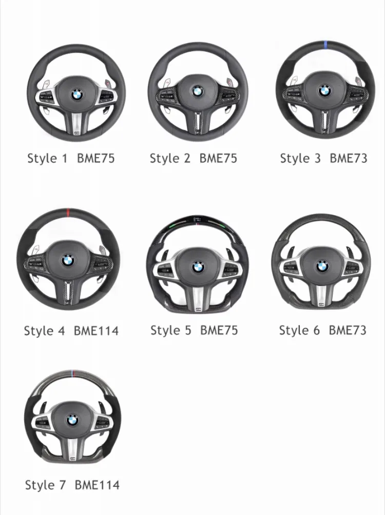 M Performance Leather Steering Wheel Fit For Bmw F30 F32 F10 F20 F07 ...