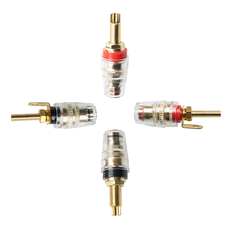 4mm Banana Binding Post Plug Audio Hifi Cable Socket Gold Plate Audio ...