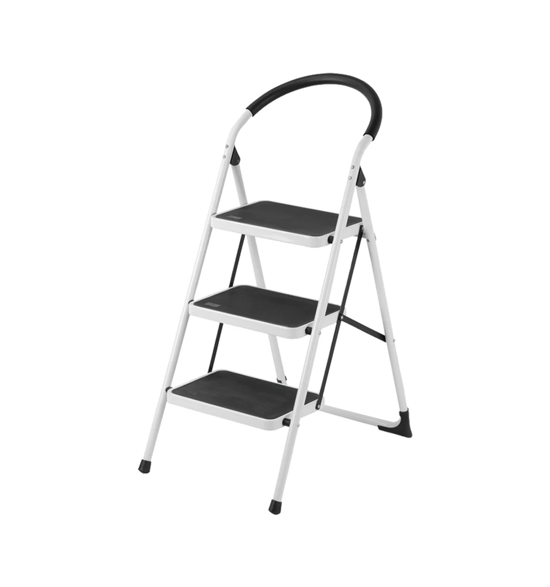 2023 Metal 3 Step Stool - Foldable Retractable Ladder