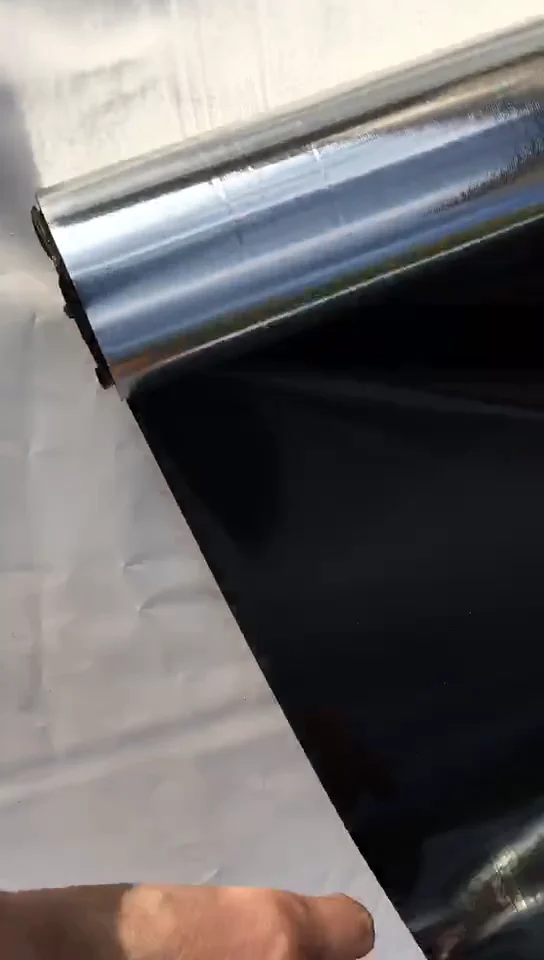 Black And Silver Aluminum Mylar Foil And Pe Laminated Heat Reflective ...