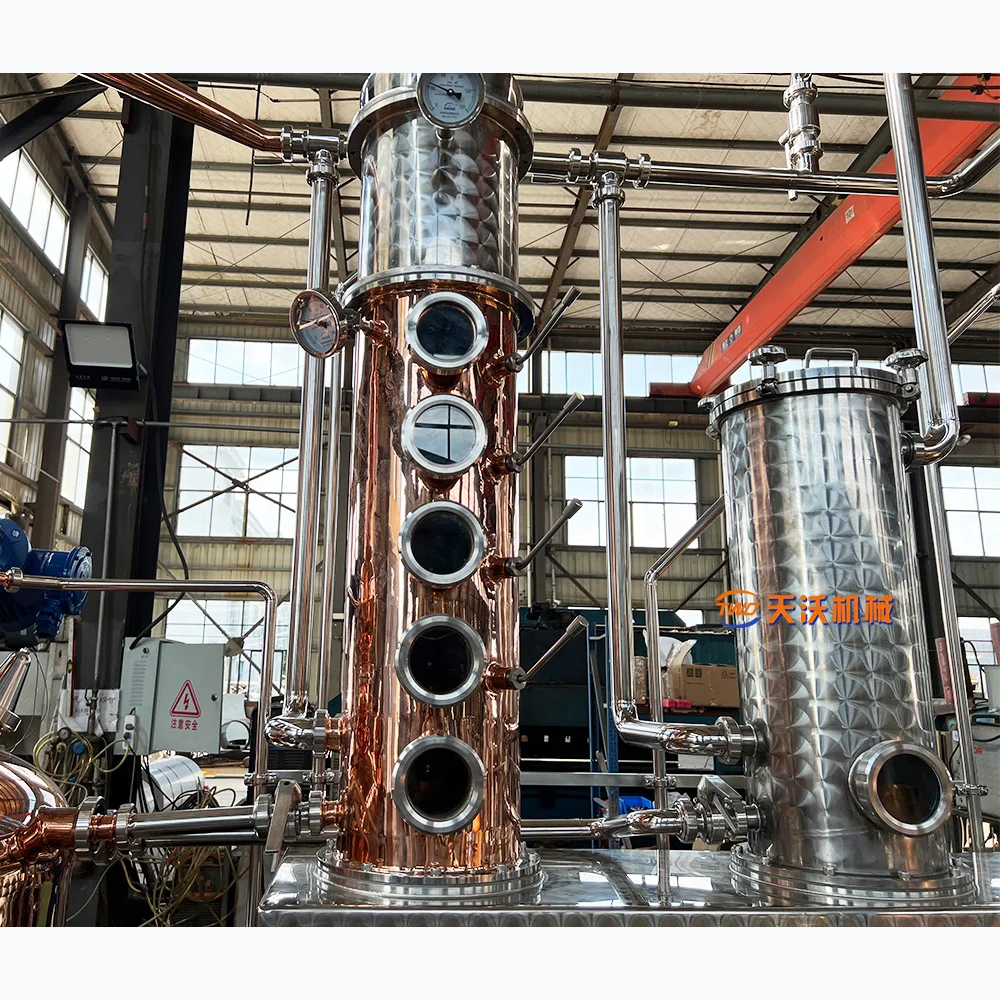 600L Copper Column Still Distiller Customized Multifunctional Beverage ...