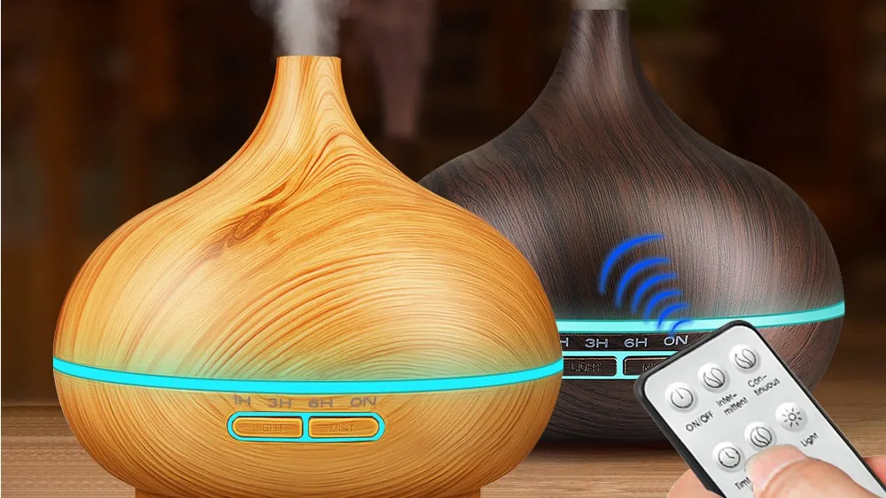 550ml Remote Control Ultrasonic Air Humidifier Home Office Cool Mist ...