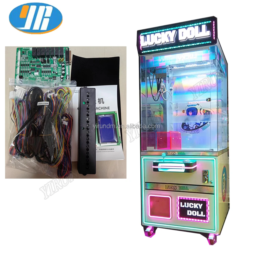 Custom Plushies Claw Machine Prizes Coin-operated Arcade Game Toy Crane With Gift Fun Doll Claw ...