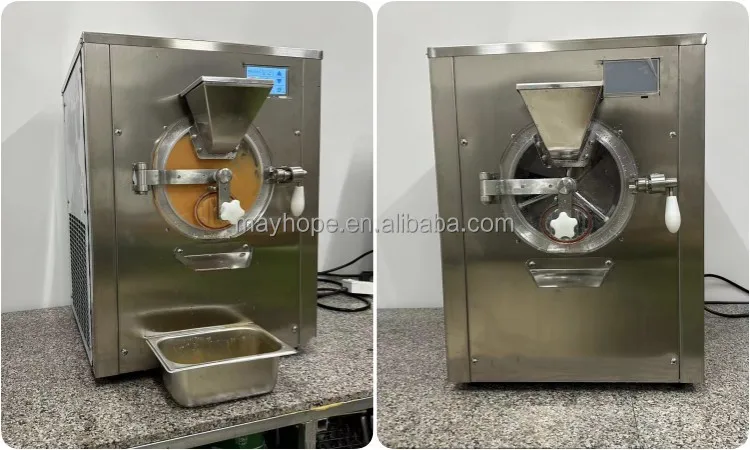 MAYJESSIE Table Top Batch Freezer/gelato Machine/hard Ice Cream Machine ...
