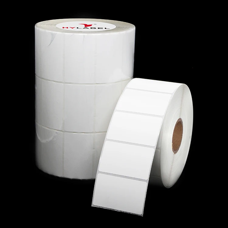 White 58mmx40mm Direct Thermal Synthetic Label Self Adhesive Paper ...
