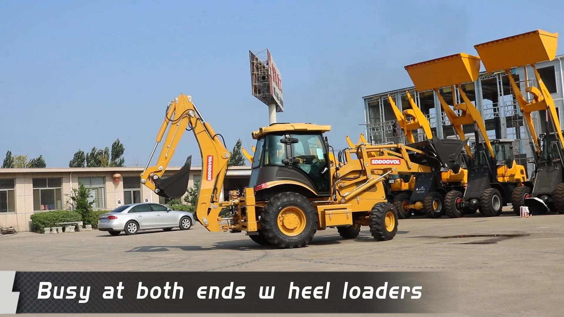 Free Shipping Small Loader Diesel Mini Wheel Backhoes Excavator Loader ...