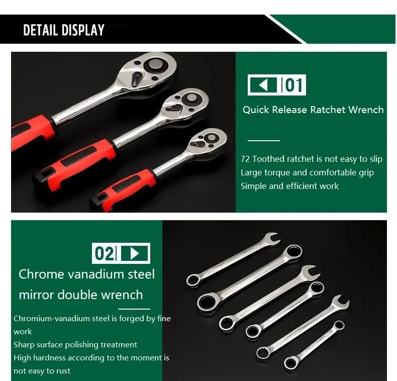 216 Pcs Tool Set - Comprehensive Kit for Auto Repair & More