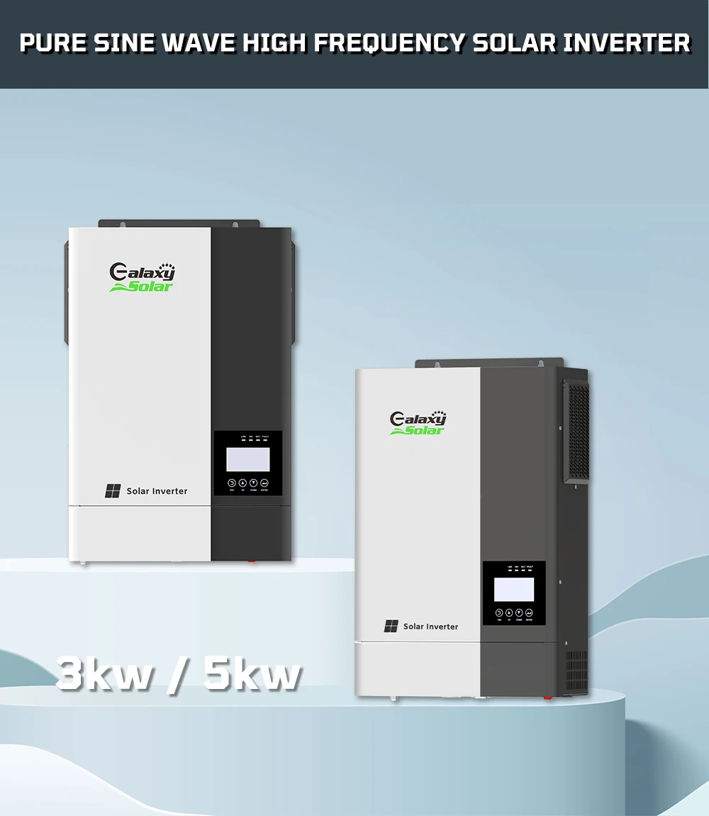 Galaxy 3kw Solar Inverter Hybrid 12v 24v Off Grid Inverter Pure Sine ...