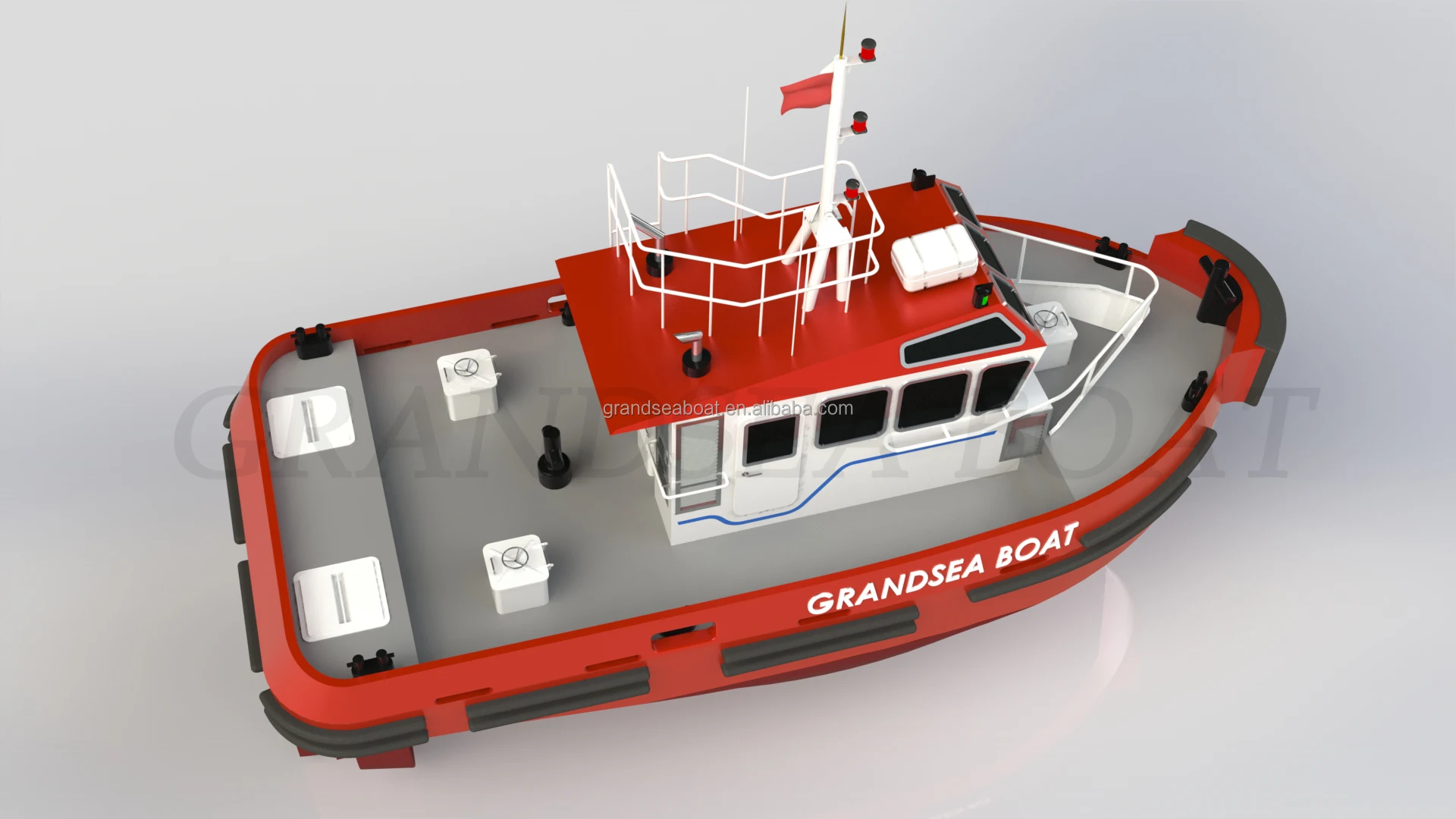 Grandsea 12m Tug Boat - Multi Purpose Aluminum Mooring Vessel