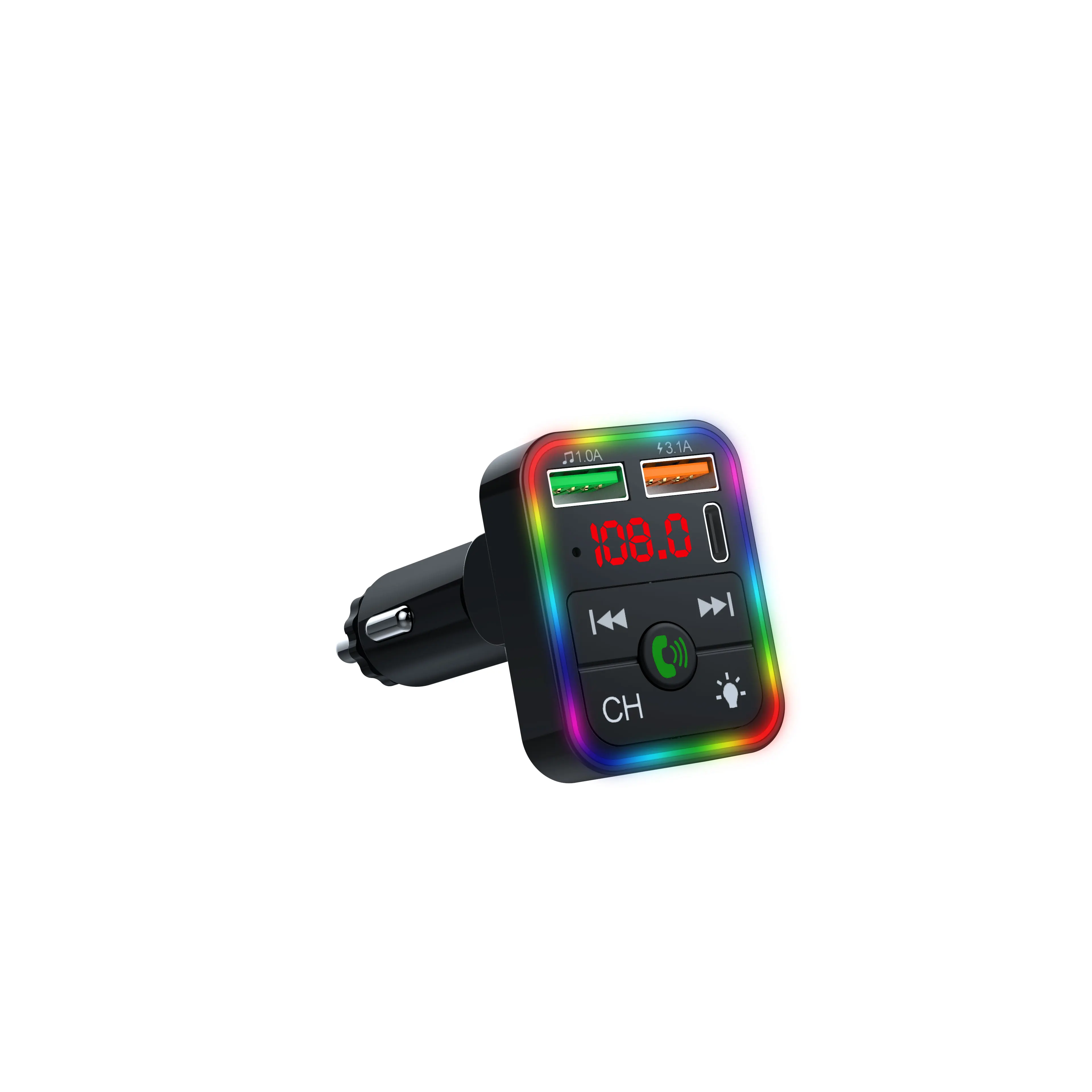 P2 Multifunction Transmisores Fm Mp3 Player Audio Music Wireless ...