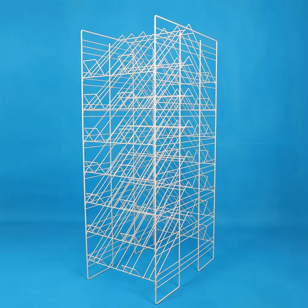 Scrapbook 12x12 Paper Wire Rack Display - Double-Side Merchandising