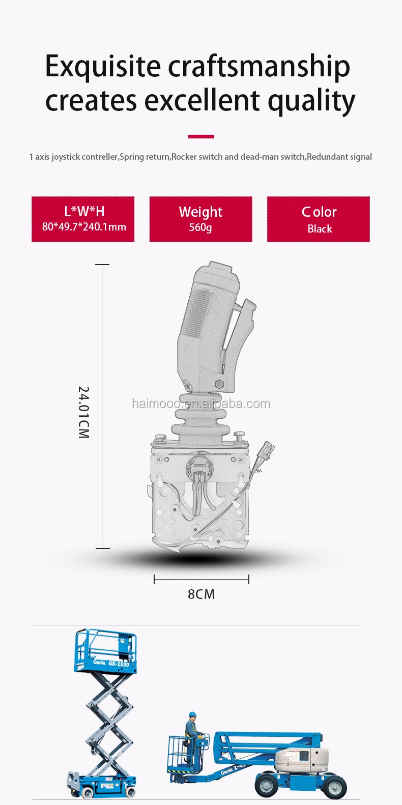 Genie Manlift Joystick Controller - Deadman Switch Safety