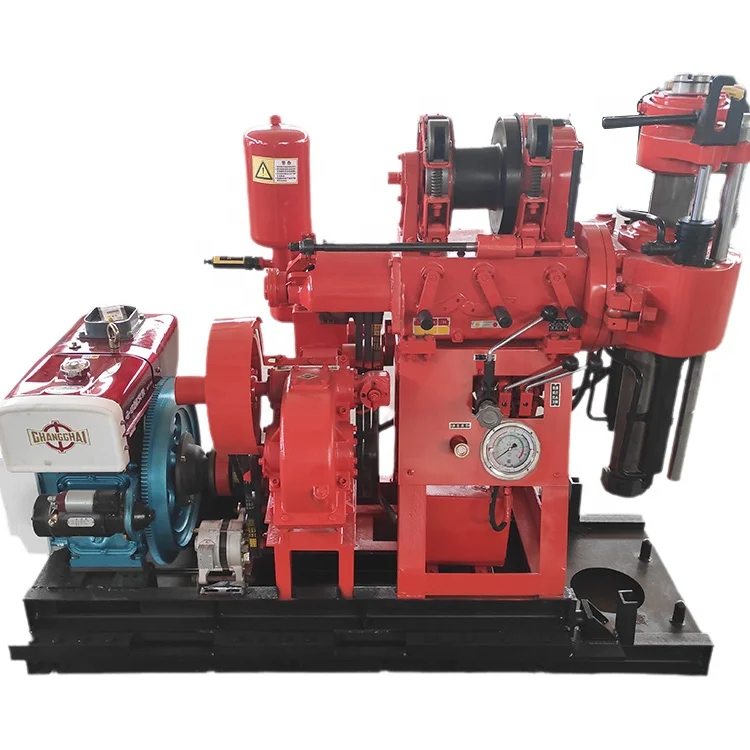 Small Mini Wheeled Rig Machine Diesel Engine Water Well Drilling ...