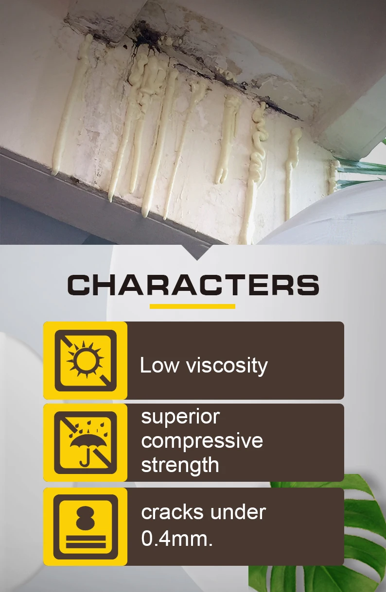 PUR301 Hydrophobic Polyurethane Injection Grout - HANCHI