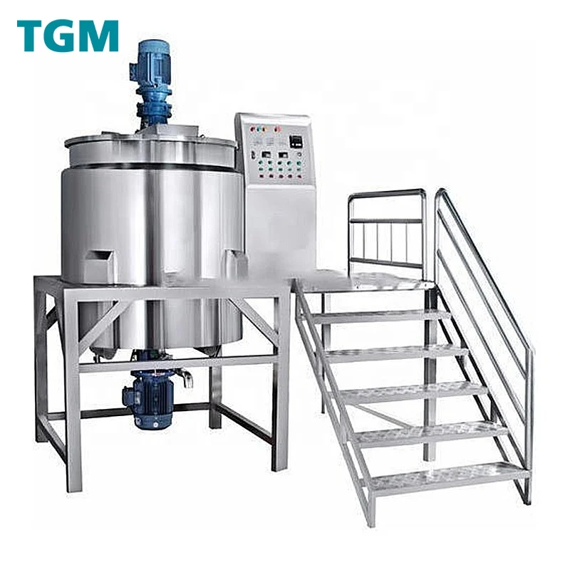 Movable Homogenizer Emulsion Heating Mixing Machine For Processing ...