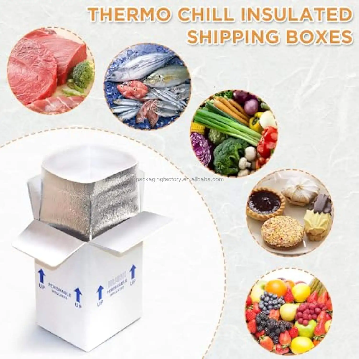 Insulated Shipping Carton Box - Perfect for Seafood & Meat