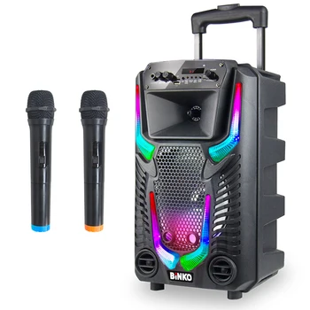 Binko Trolley Portable Smart Speaker Wireless Hifi Powered Woofer Sound ...