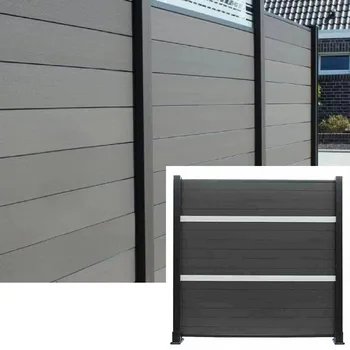 Outdoor Fluted Wall Panel Wpc Wall Panel Exterior Fence Wall Decoration ...