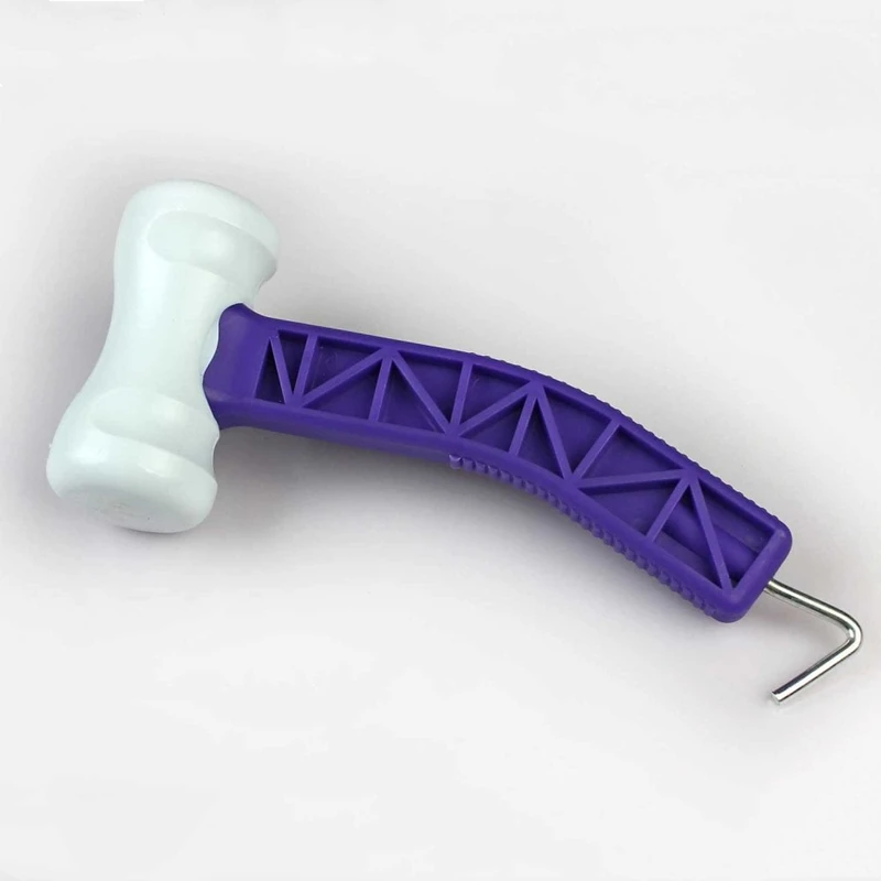 Outdoor Revolution Curved Dual Angle Rubber Mallet with Peg Pull Hammer ...