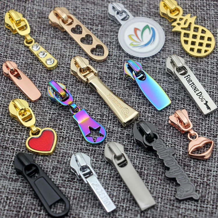New Design Electrophoresis Matt Black Nickel Free Zinc Alloy Zipper ...