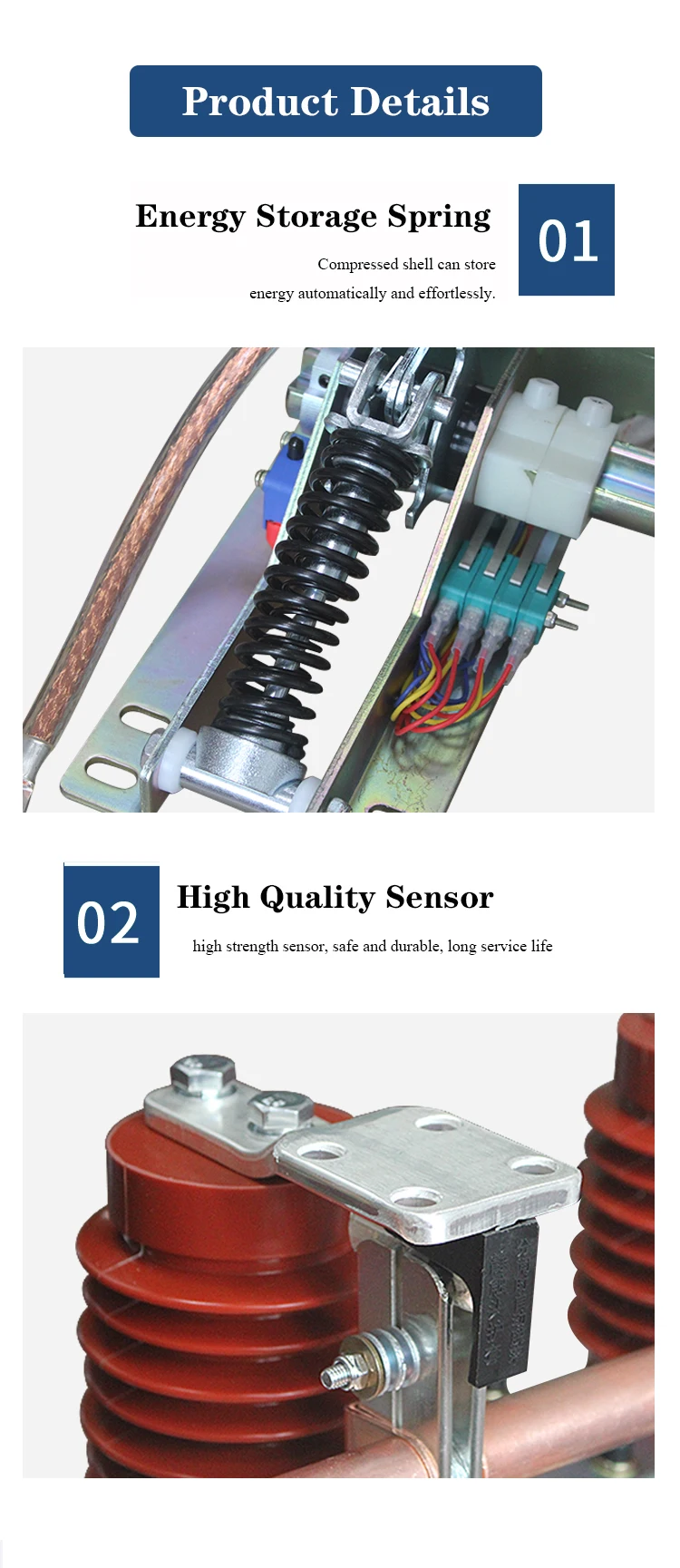 JN22B-40.5 Indoor Electric Motor Earthing Switch for 36/40.5 KV HV ...