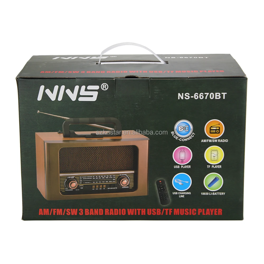 2024 New Arrival Nns Big Size Wooden Retro Radio With Stereo Sound ...