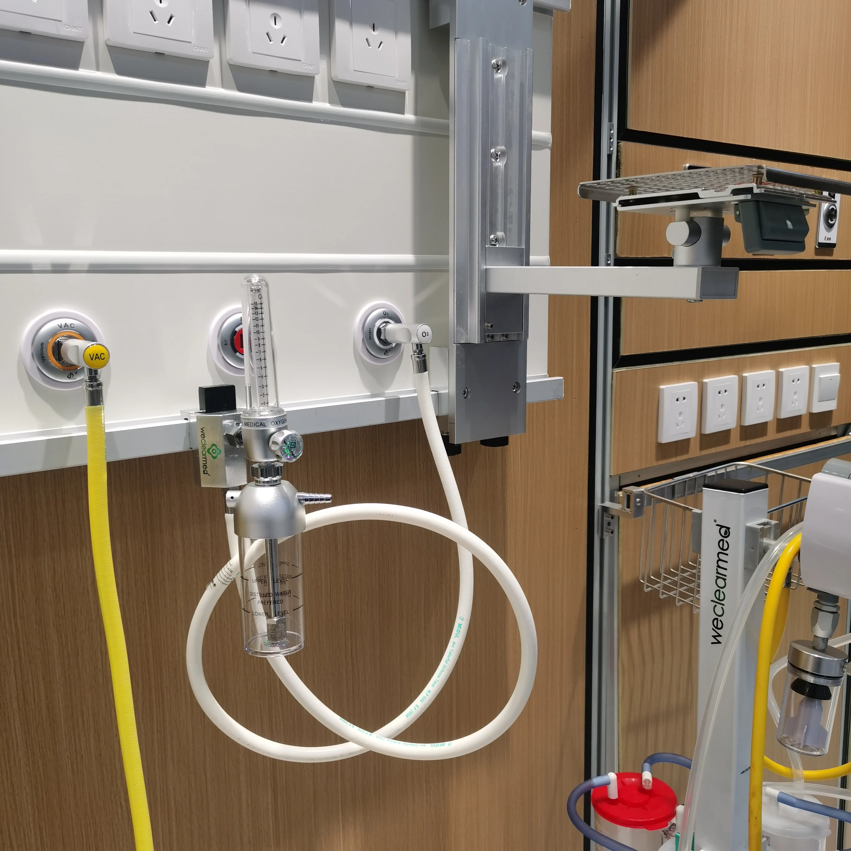 Hospital Bedhead Unit Wall Mounted Medical Oxygen Regulator Hospital Bedhead Unit Wall Mounted Medical Oxygen Regulator