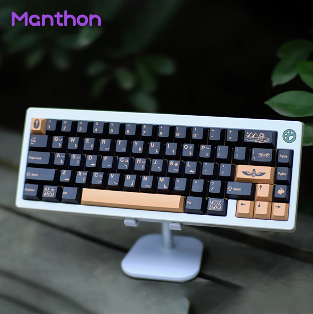 129 Keys Set Egyptian Pharaohs Pbt Dye Sub Keycaps For For Gmk Cherry ...