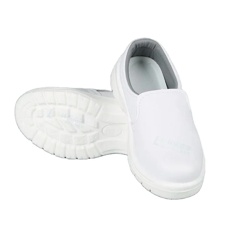 Cleanroom ESD Antistatic White Steel Toe Breathable Safety Shoe ESD ...
