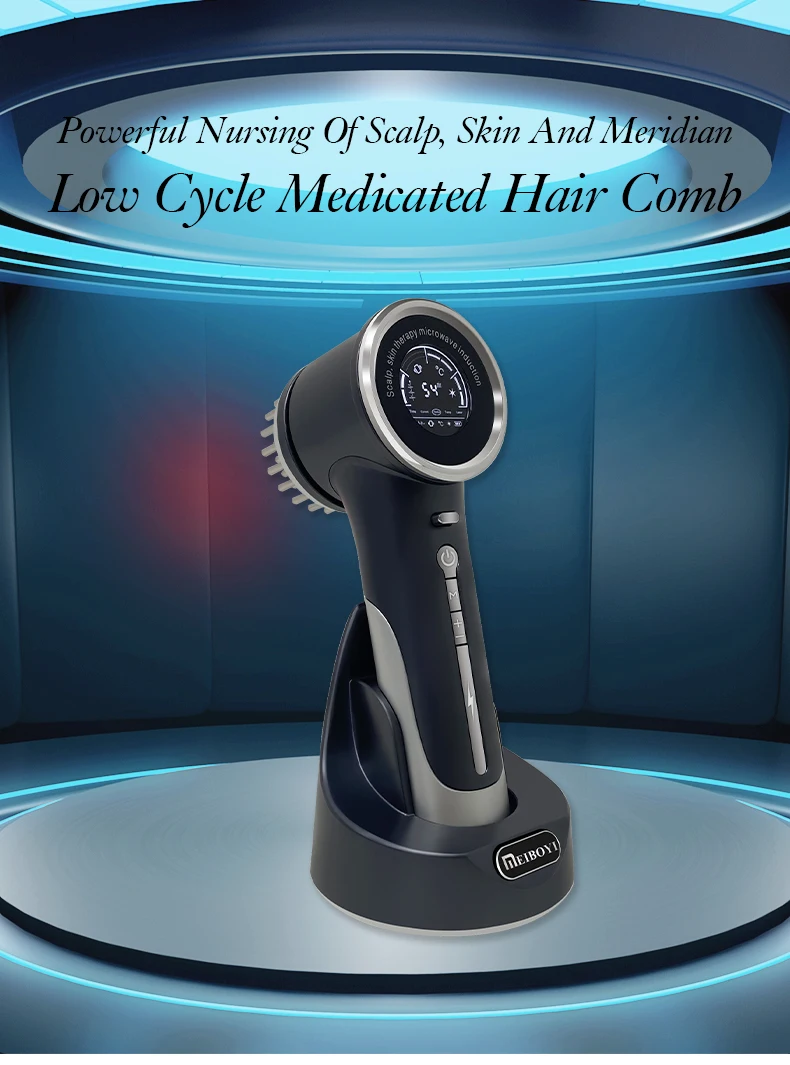 Anti Hair Loss Device Red Light Therapy Electric Scalp Massager Hair ...