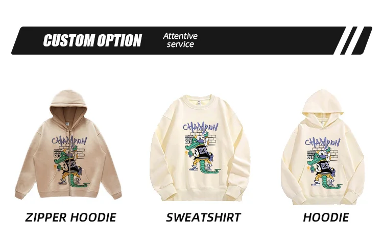 Blank Cotton Boxy Oversized Custom Thick Hoodies Heavyweight 400 500 ...