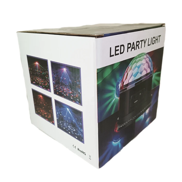 Sound Active Led Crystal Magical Ball Dj Disco Lights Rgb Mini Crystal ...