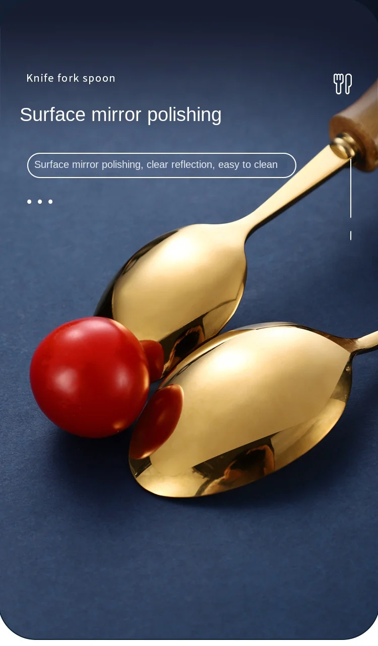 New Product Explosion Gold Silver Cutlery 7pc Set Stainless Steel 410 ...