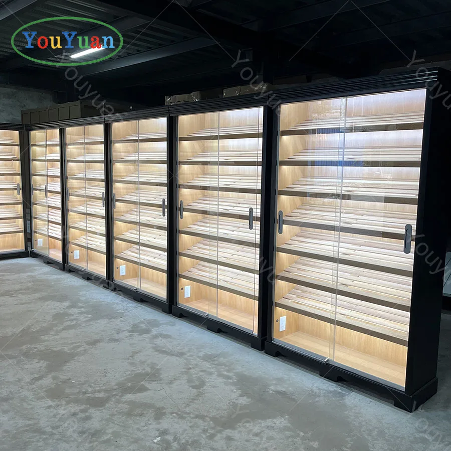 Shop Our Ready to Ship 4000 Ct Cigar Showcase with LED Light