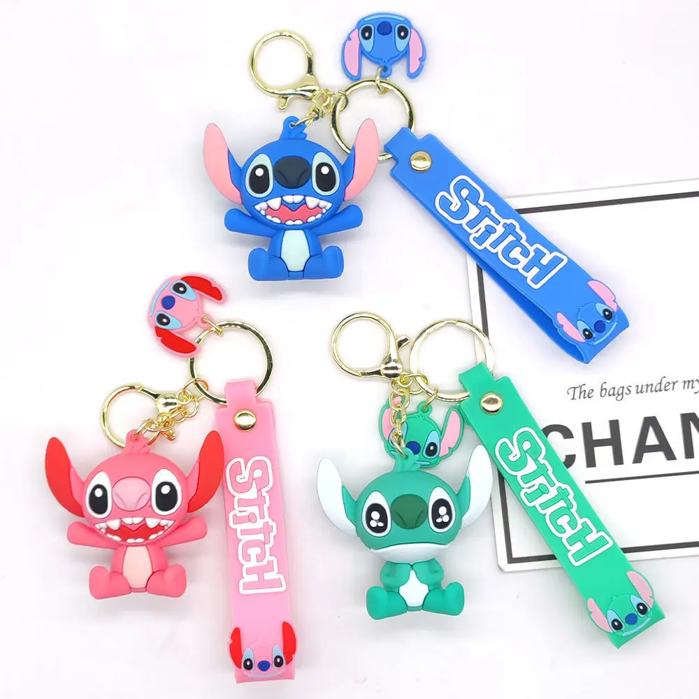 Customized Stitch Soft Touch Pvc Key Ring Chain Cartoon Anime Character ...
