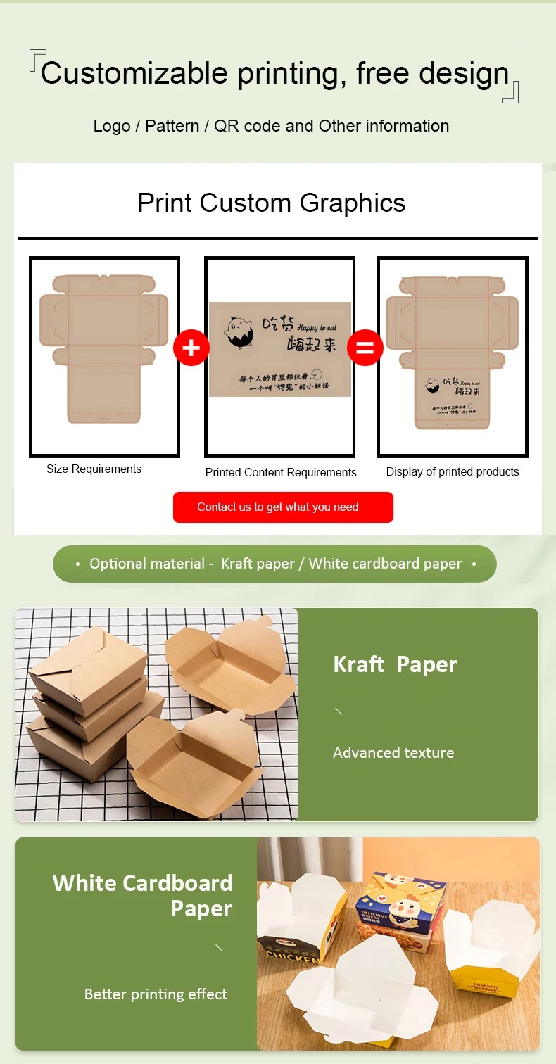 Wholesale Takeout Food Packaging Recycle Paper Breakfast Takeaway Food ...