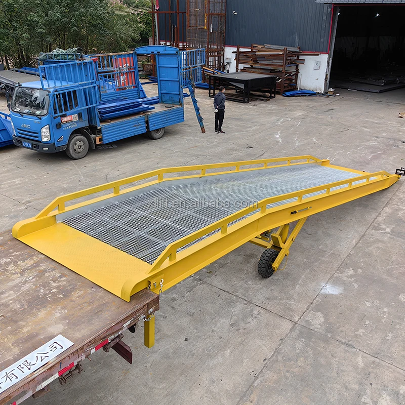 Movable Hydraulic Mobile Loading Yard Foldable Ramp Truck Ramp High ...