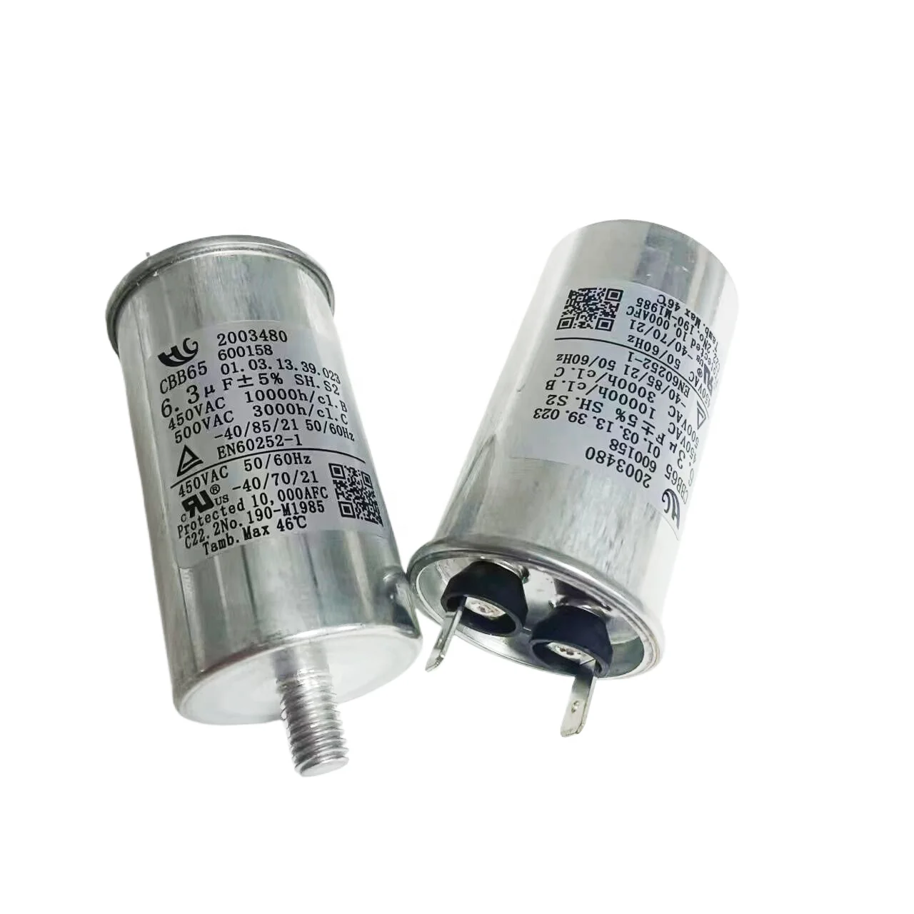 Air conditioning compressor starting capacitor CBB65 450VAC 6.3UF ...