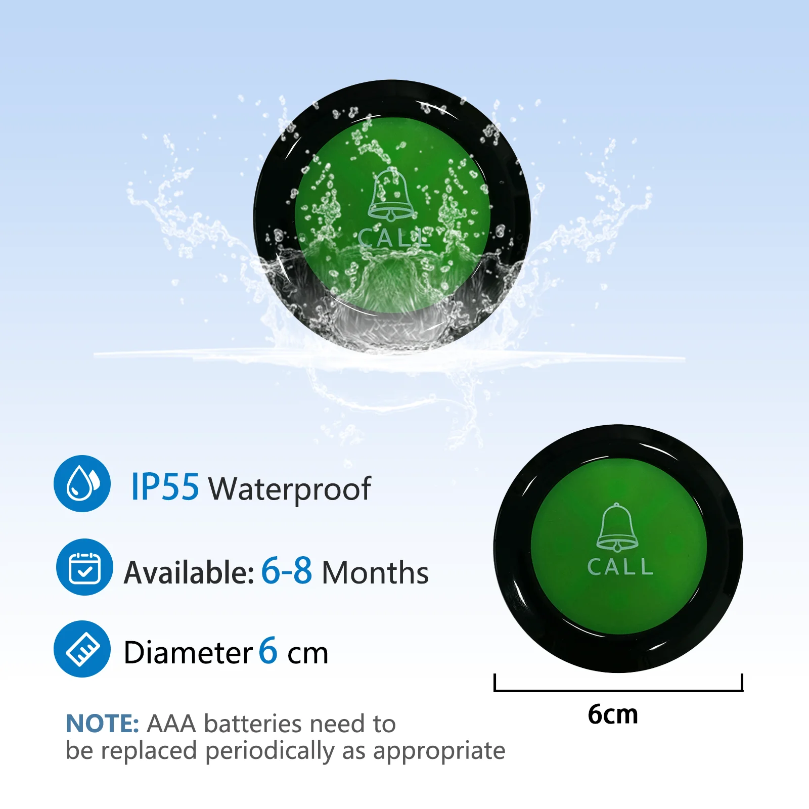 Wireless Cafe Pager System Restaurant Wireless Table Bell System 1 ...
