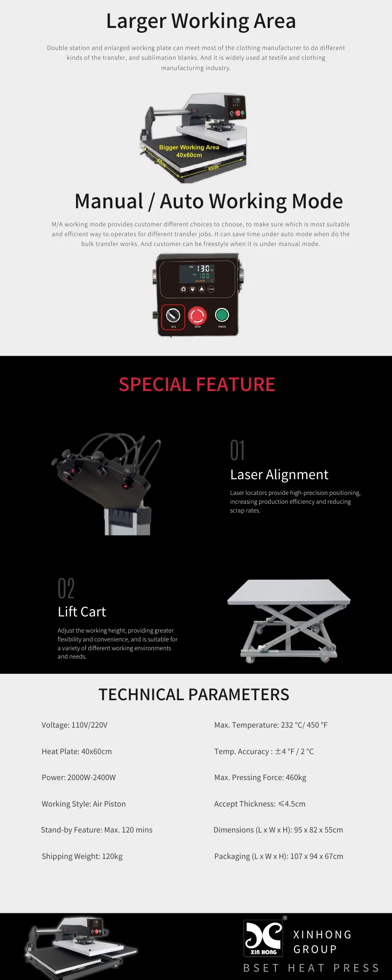 Double Station Pneumatic Heat Press Machine Double Flat Heat Press ...