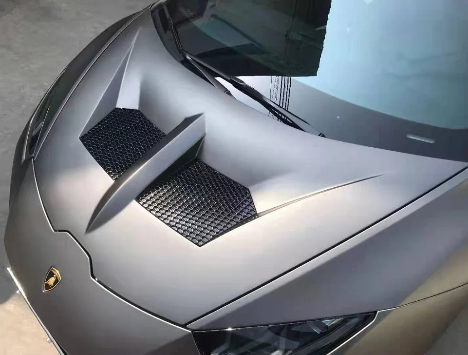Lb Style Carbon Fiber Front Bumper Hood Body Kits For Lambo Huracan ...