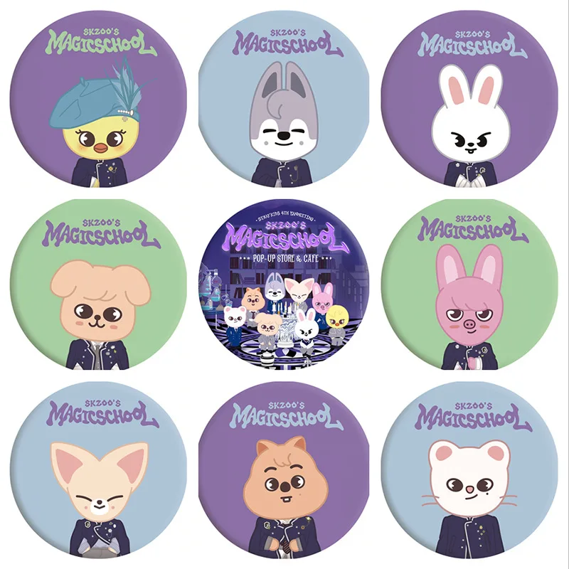 Kpop Idol Group Stray Kids SKZ MAGICSCHOOL Brooch Tinplate Badge Button ...