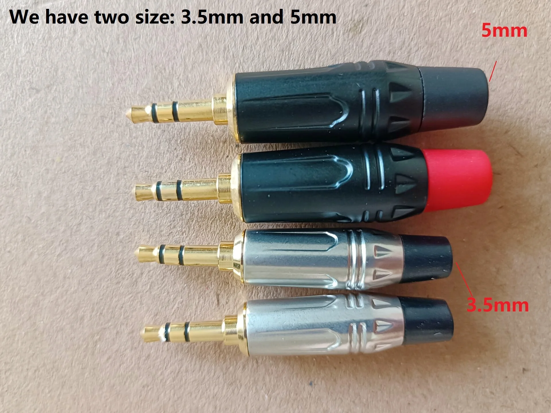 High Quality 1/8 Inch Audio Jack 3.5mm Stereo Plug BX-A-1890