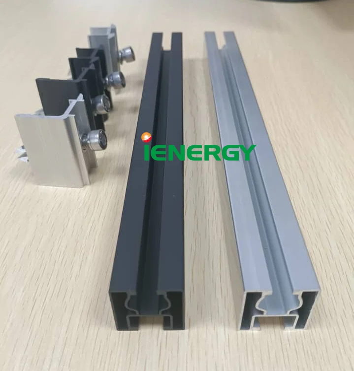 Aluminum Solar Rail Schletter Mounting Material Fastening Aluminum Rail ...