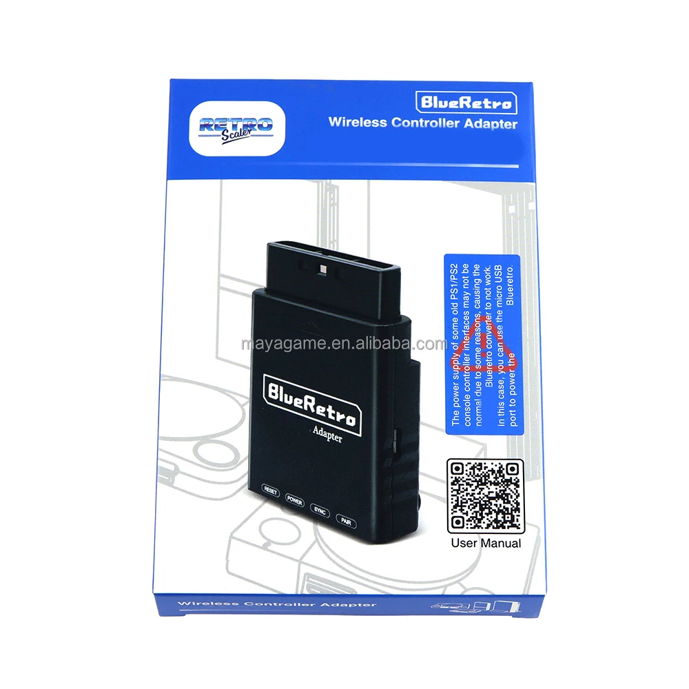 Blueretro Multiplayer Wireless Controller Receiver for PS2