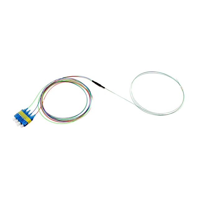 4-12F Ribbon Fan-Out 900um Bare Fiber Optic Pigtail with LSZH Jacket ...