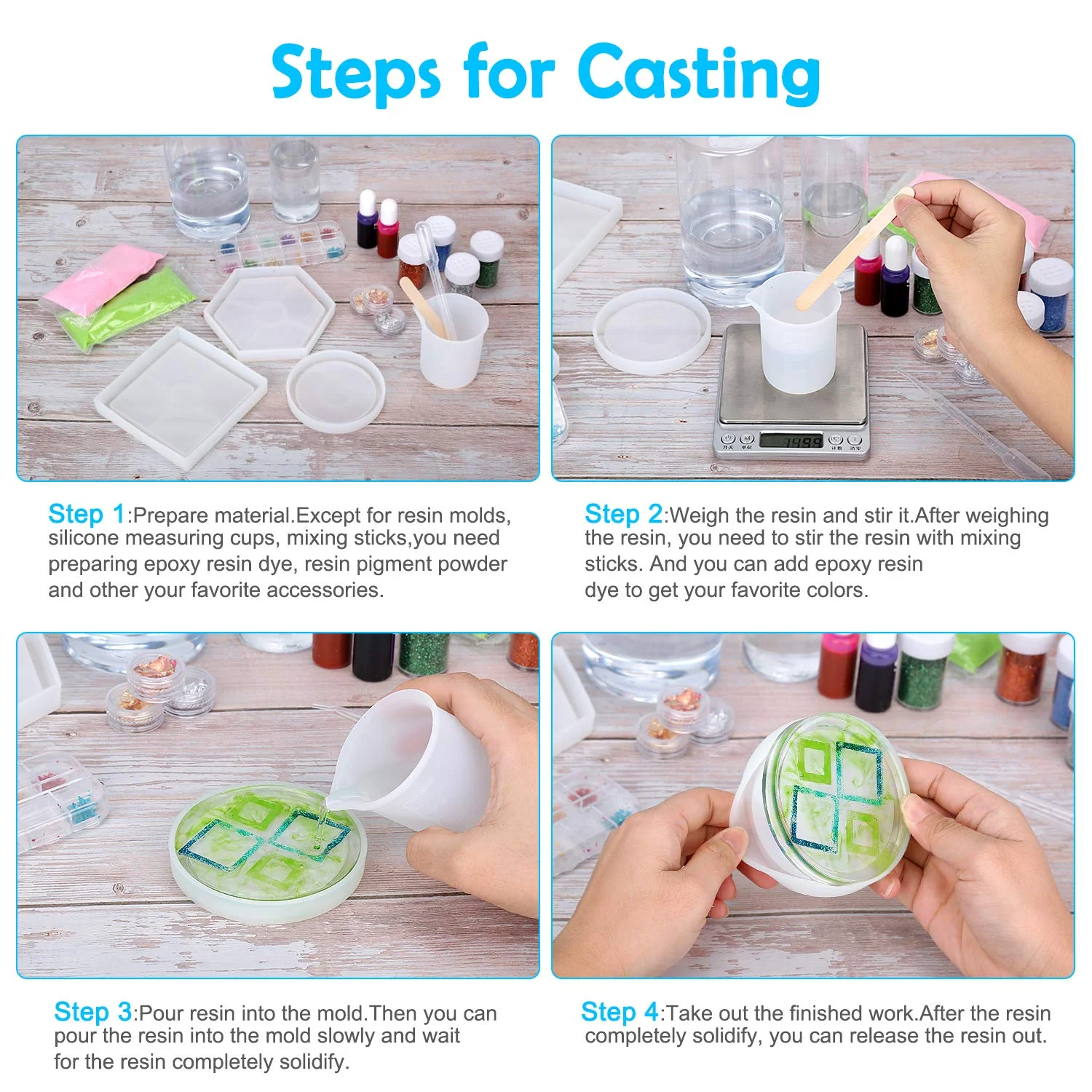 Notebook Cover Resin Casting Molds - DIY Skulpture Crafts