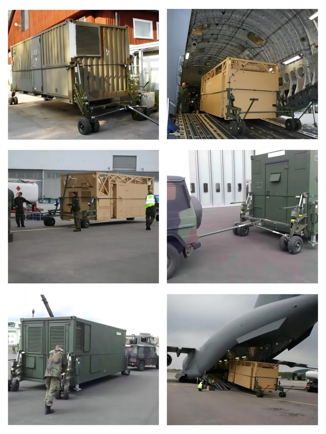 15 Tons Duty Hydraulic Lift Casters System Fit Into The Iso Corner ...