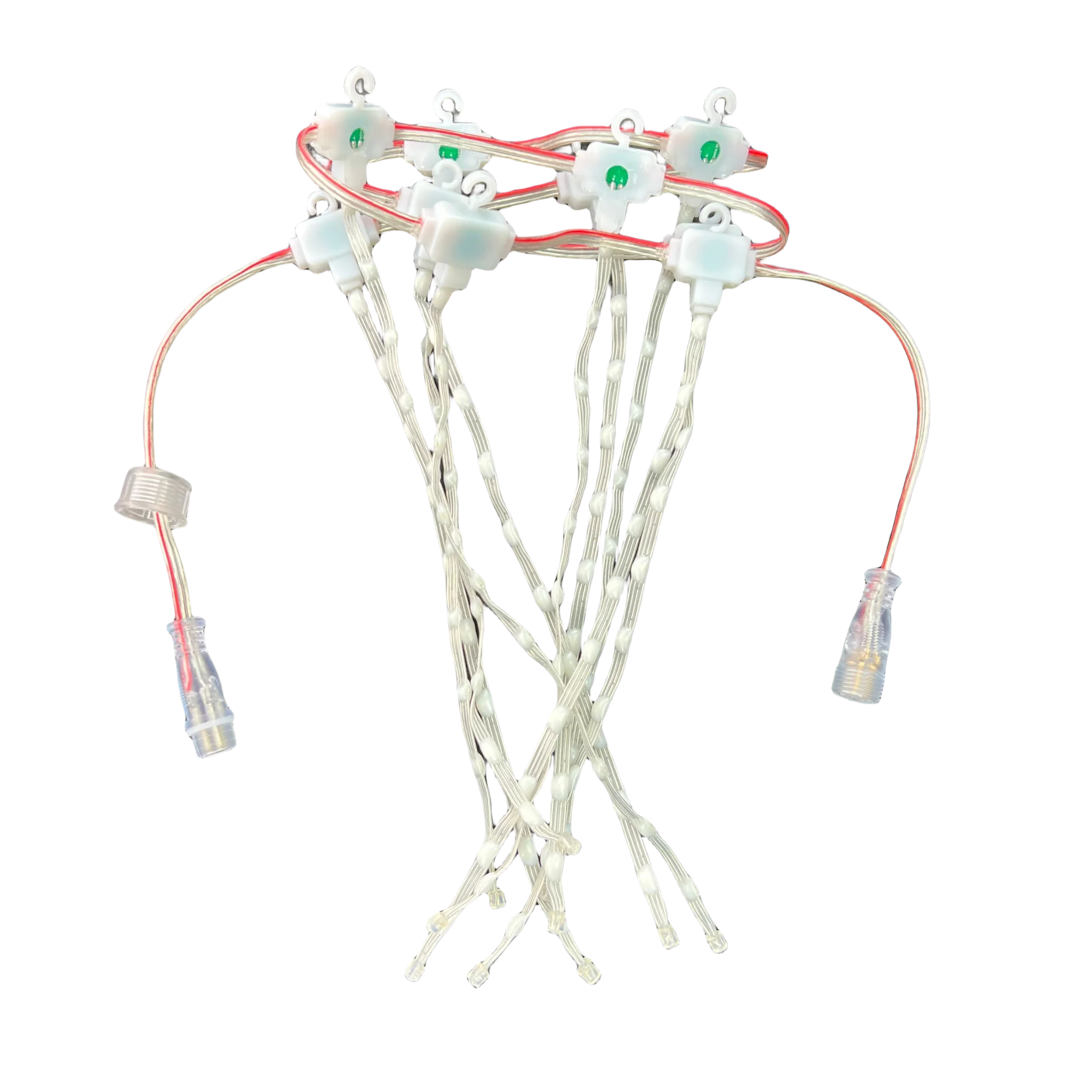 100 Pixels/string 12V RGB Smart LED Pebble Seed Icicle Light