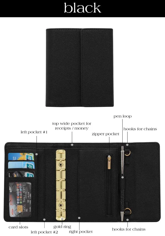 Etsy New A7 Ring Binder Cash Wallet As Clutches for Women / Cash Binder ...
